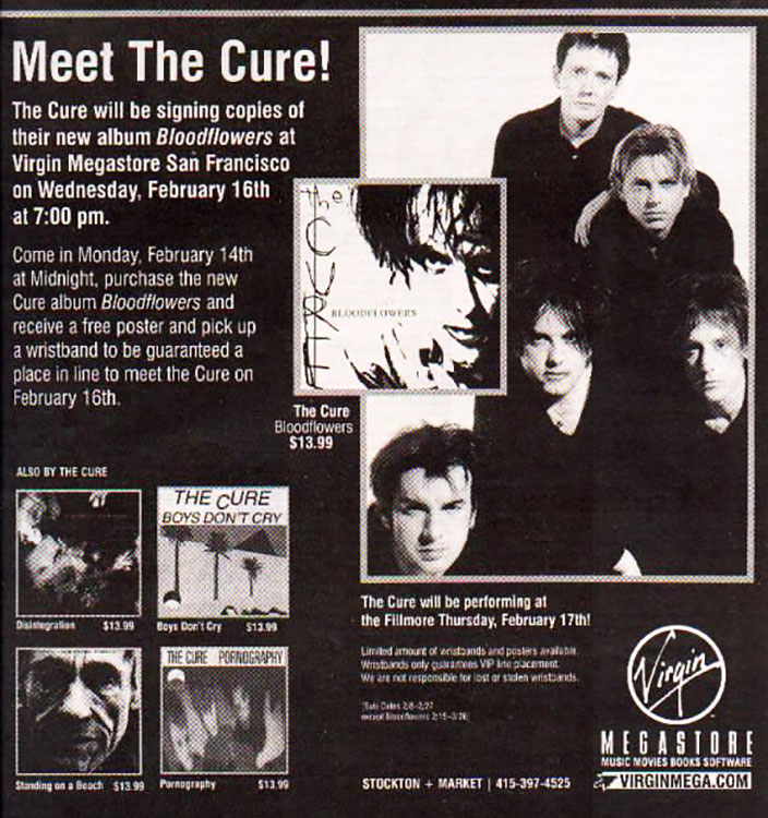 The Cure Record Signing at Virgin Megastore - PUSH - A Cure Fan Documentary